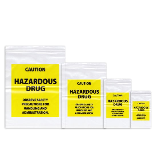 12W x 15L, 4 Mil Hazardous Drug Bags | Action Packaging