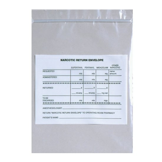 6.5W x 8L, 2 Mil Narcotic Return Bags | Action Packaging