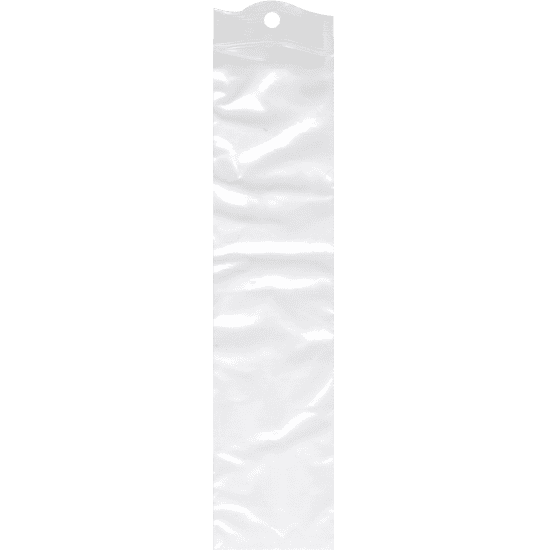 2W x 8L, 2 Mil Pre-Opened Hang Hole Zip Bags | Action Packaging