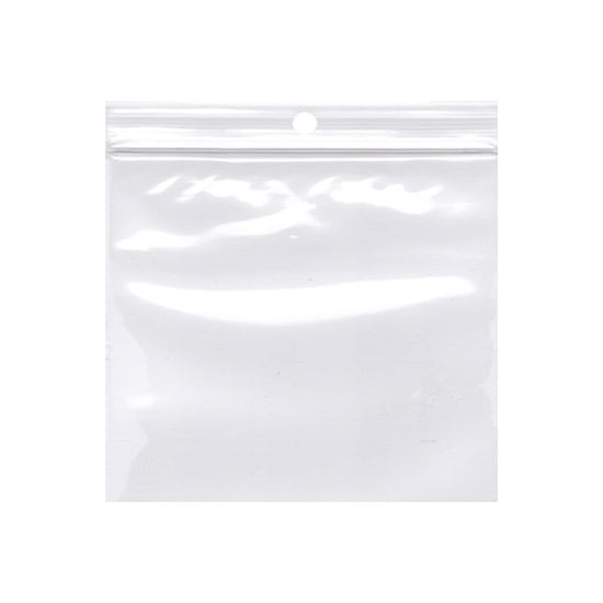 3W x 3L, 2 Mil Polypropylene Hang Hole Zip Bags | Action Packaging