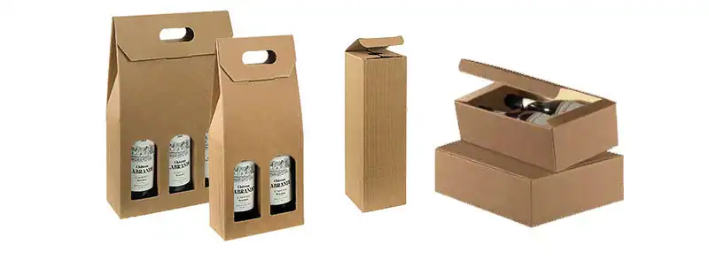 Tawney Texture Ribbed Italian Wine Boxes | Action Packaging