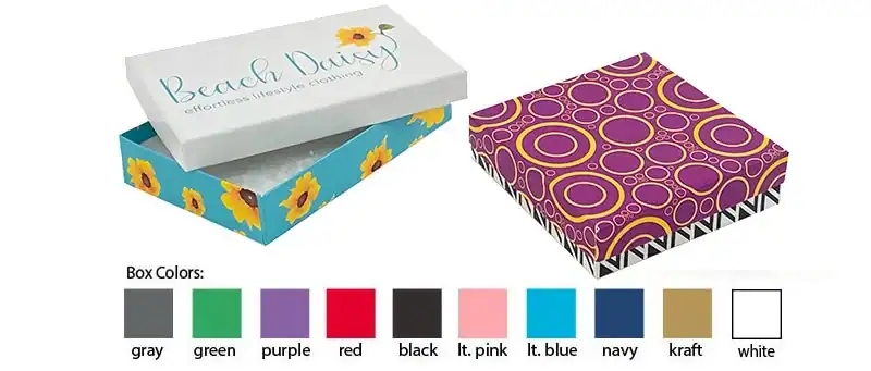 Full Color Bleed Printed Jewelry Boxes (Base and Lid) | Action Packaging